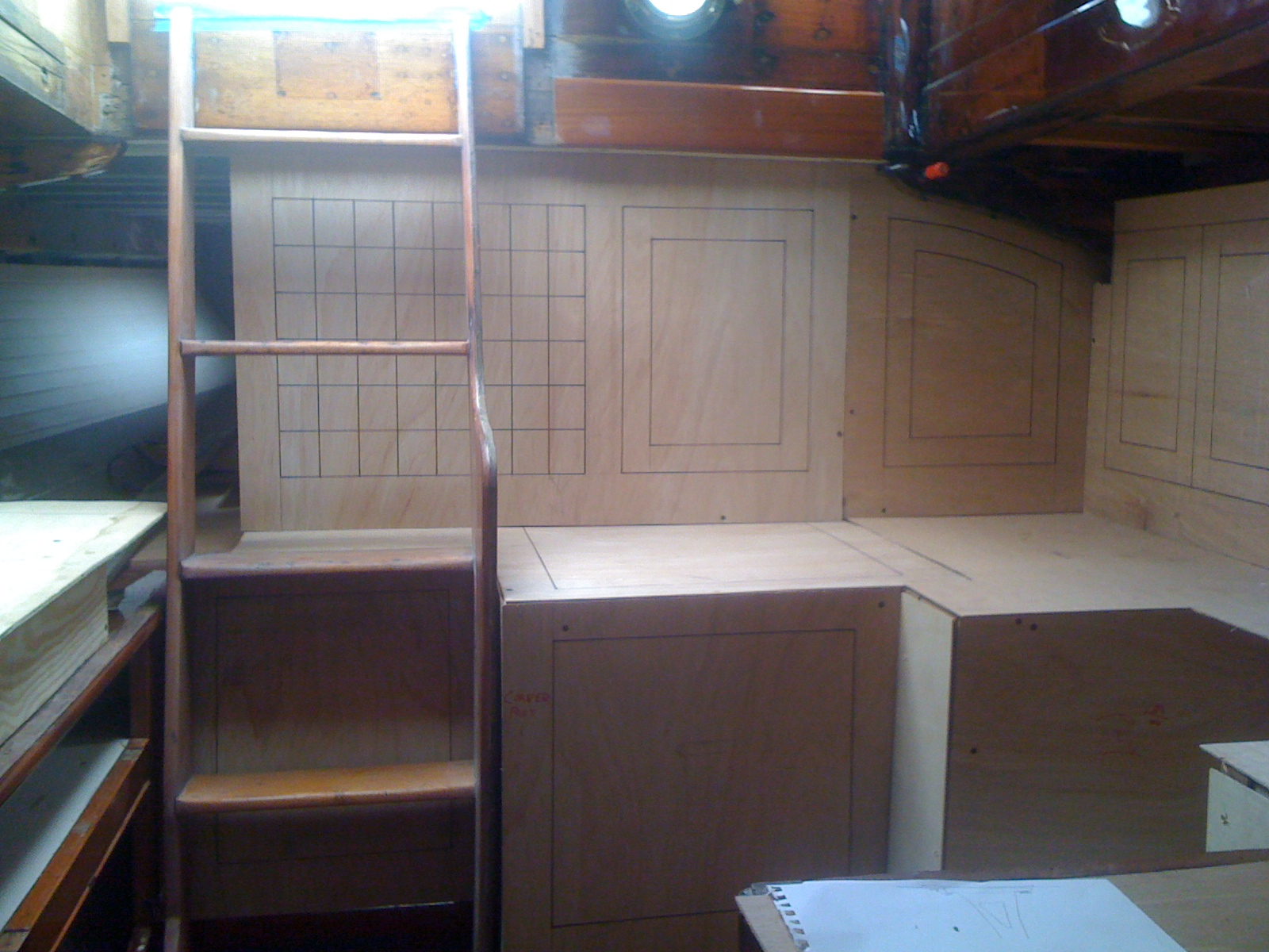 Galley and nav station mock up - Dorade